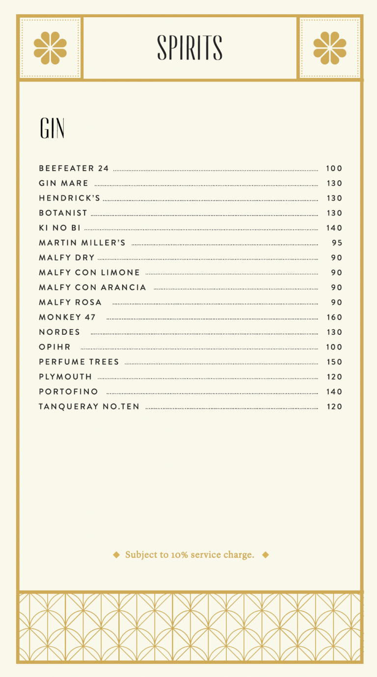 The Optimist - Drinks